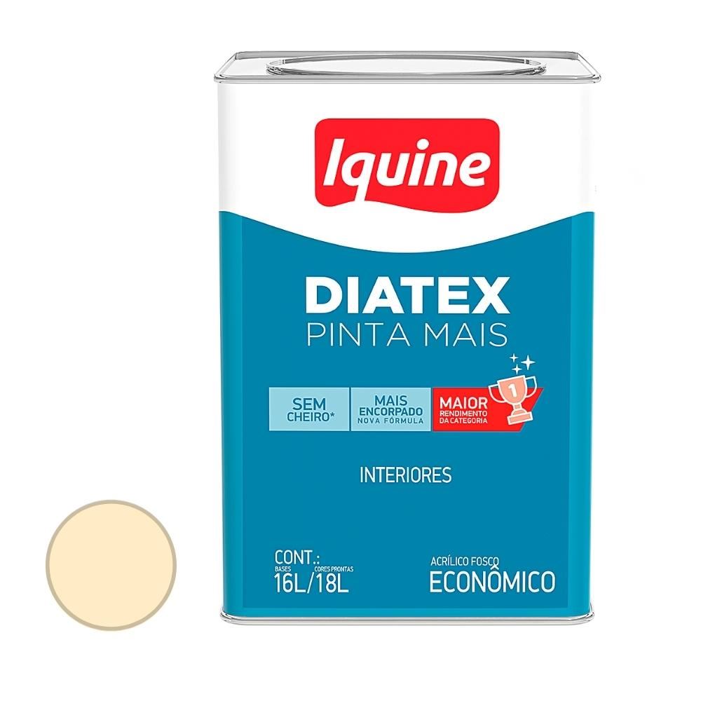 Tinta Acrílica Diatex Pinta Mais 18 Litros Pérola IQUINE / REF ...