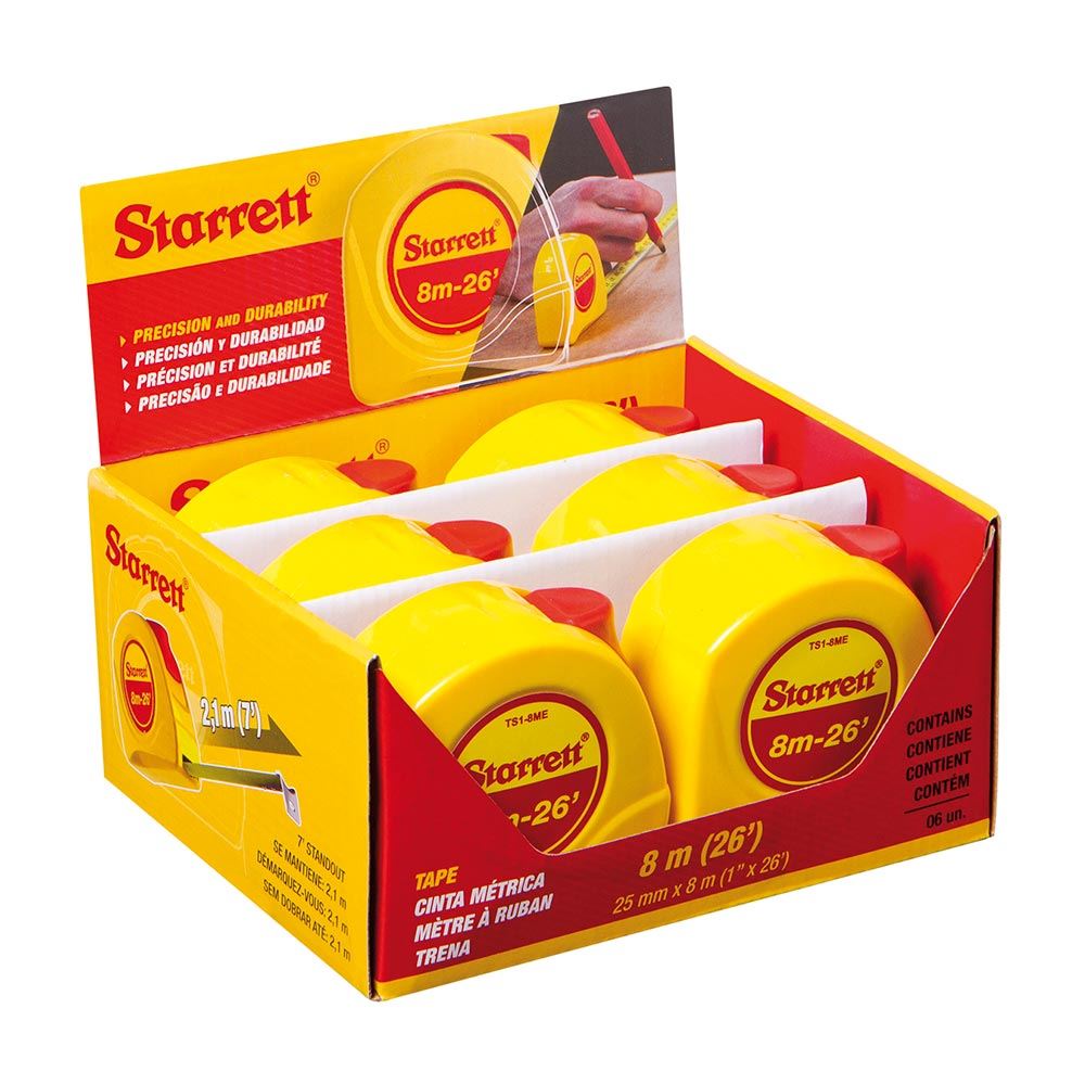 Display 06PC Trena Aço 5M Bolso 16 S9 Amarela - Ref. DTS34-5ME ...