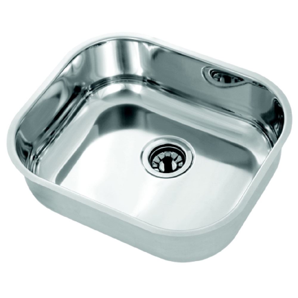 Cuba Simples Aço Inox Brilhosa Embutir Riva 40x34x14,5 Sem Válvula ...
