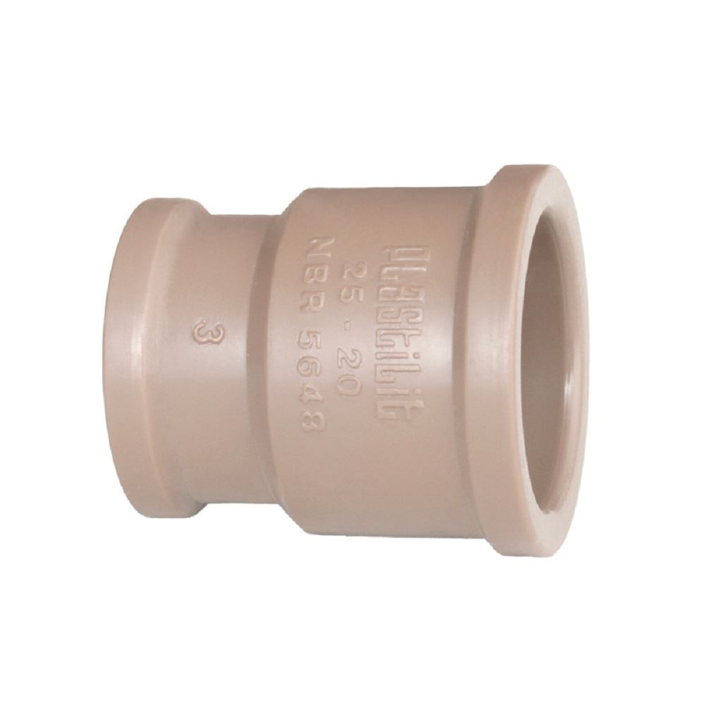 Luva de Redução Soldável PVC 25x20mm Marrom PLASTILIT / REF. 20002081 ...